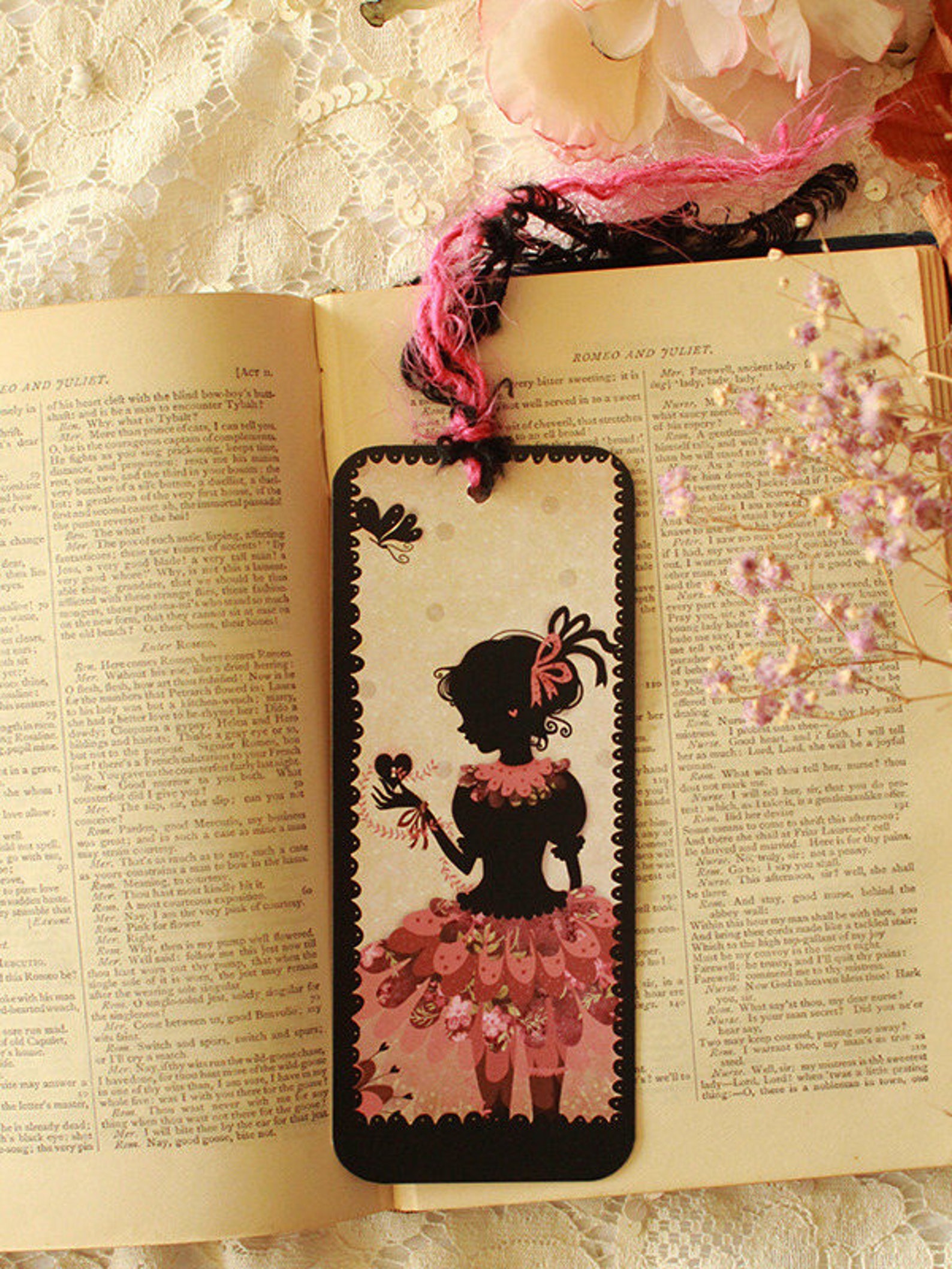 Bookmark Featuring Miss Shadow My Lonely Heart - Etsy