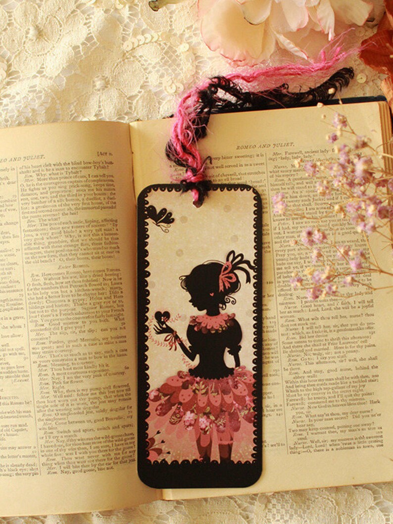 Bookmark Featuring Miss Shadow My Lonely Heart - Etsy