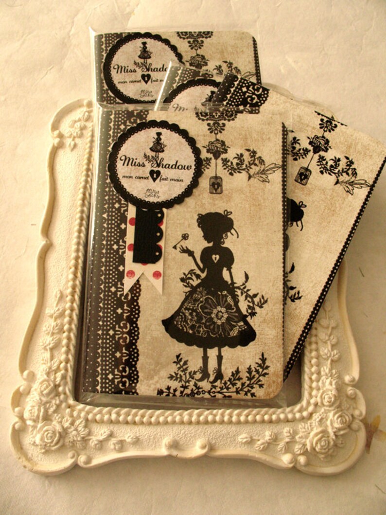 Mini Notebook Miss Shadow Love | Etsy