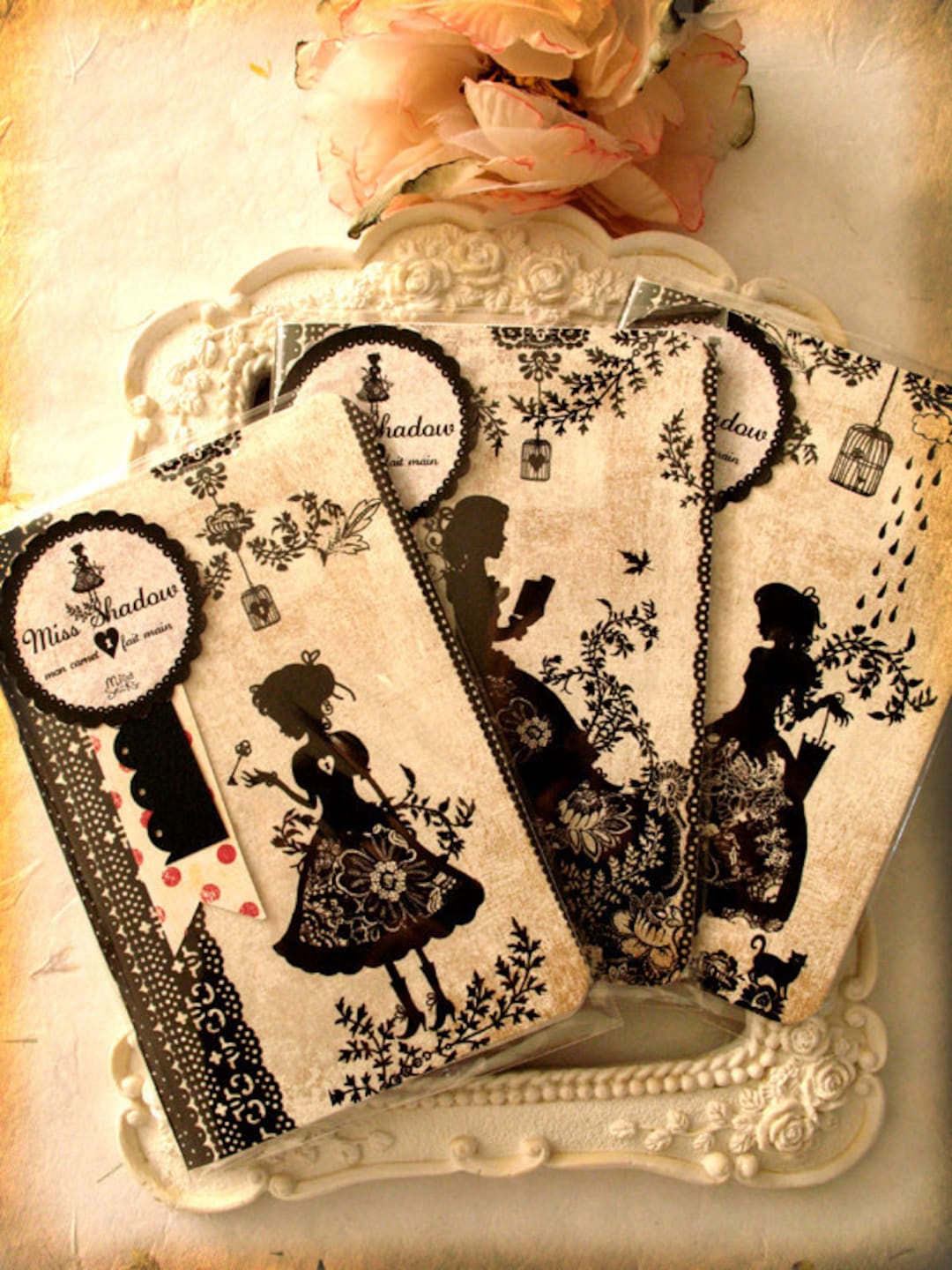 Set of 3 Mini Notebooks Miss Shadow - Etsy