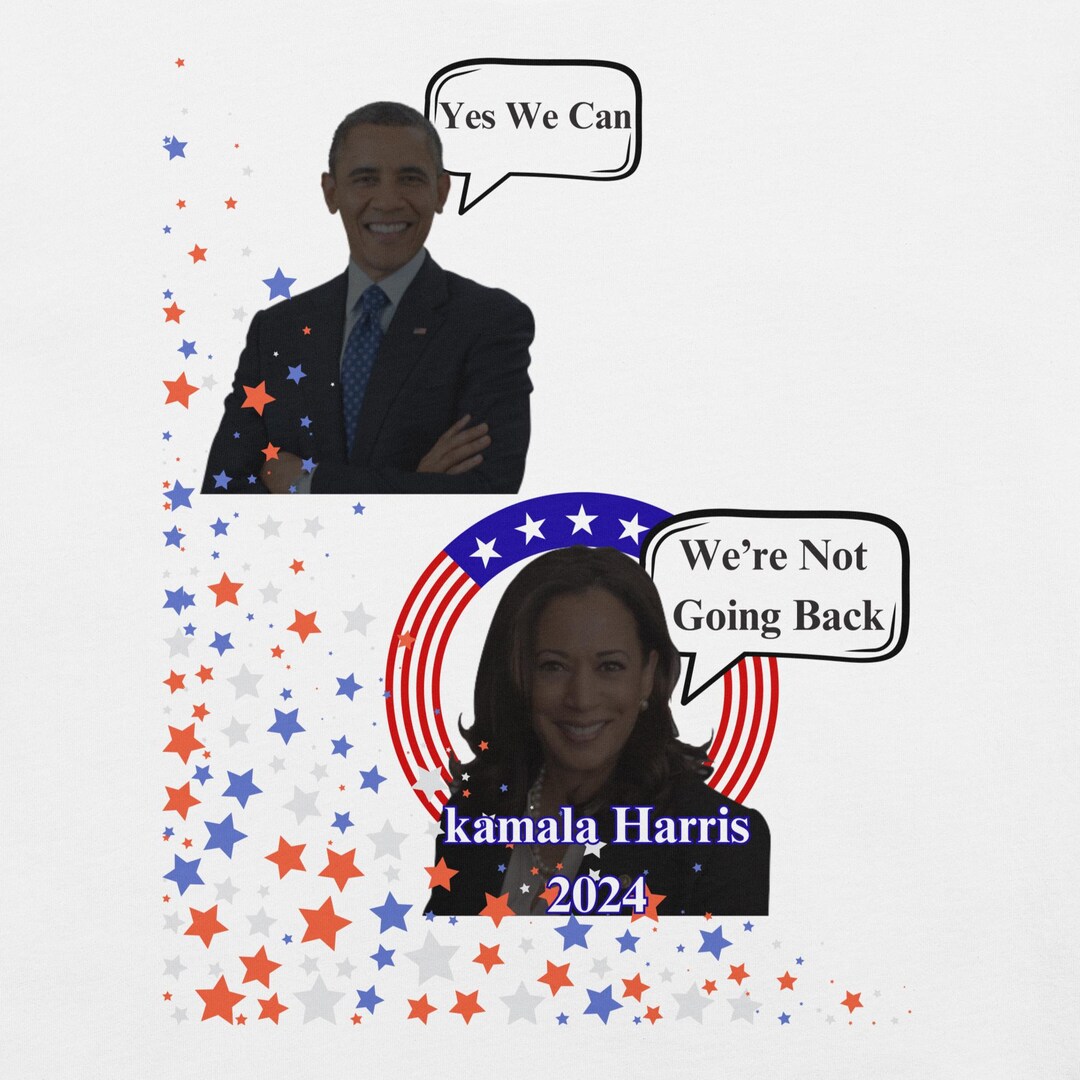 We're Not Going Back, Kamala Harris 2024 Shirt, Kamala for President ...