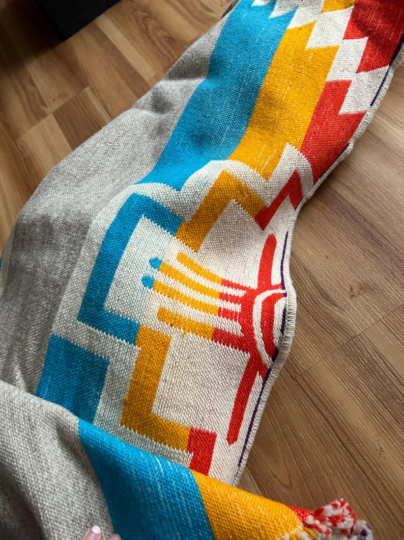 New 100% Wool Poncho Style Mapuche Made in Ecuador Poncho - Etsy