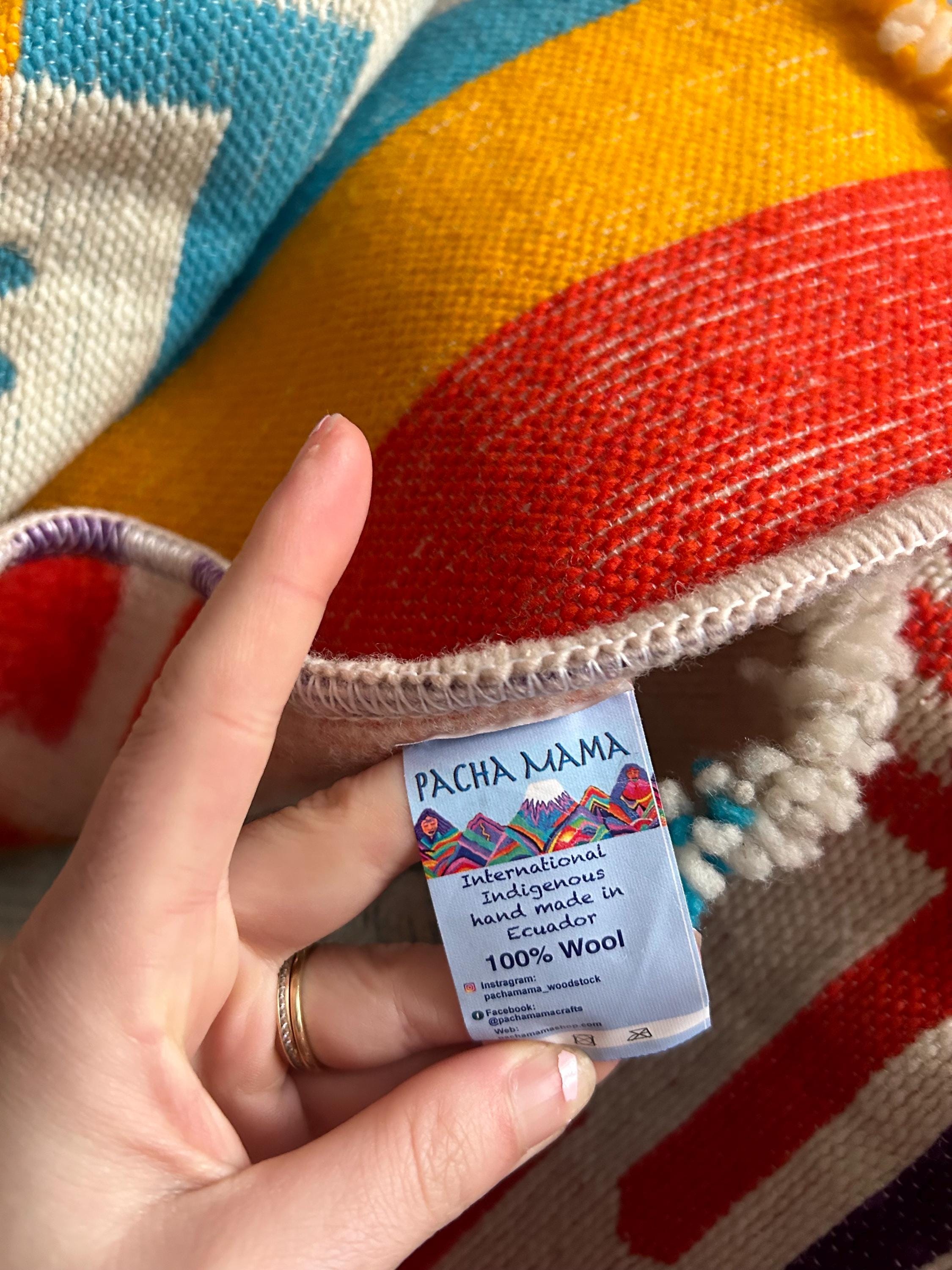 New 100% Wool Poncho Style Mapuche Made in Ecuador Poncho - Etsy