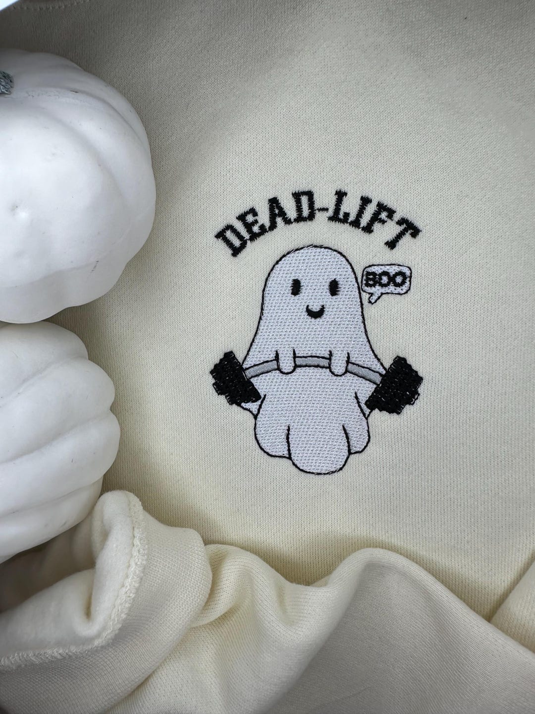Dead-lift Ghost Crewneck - Etsy