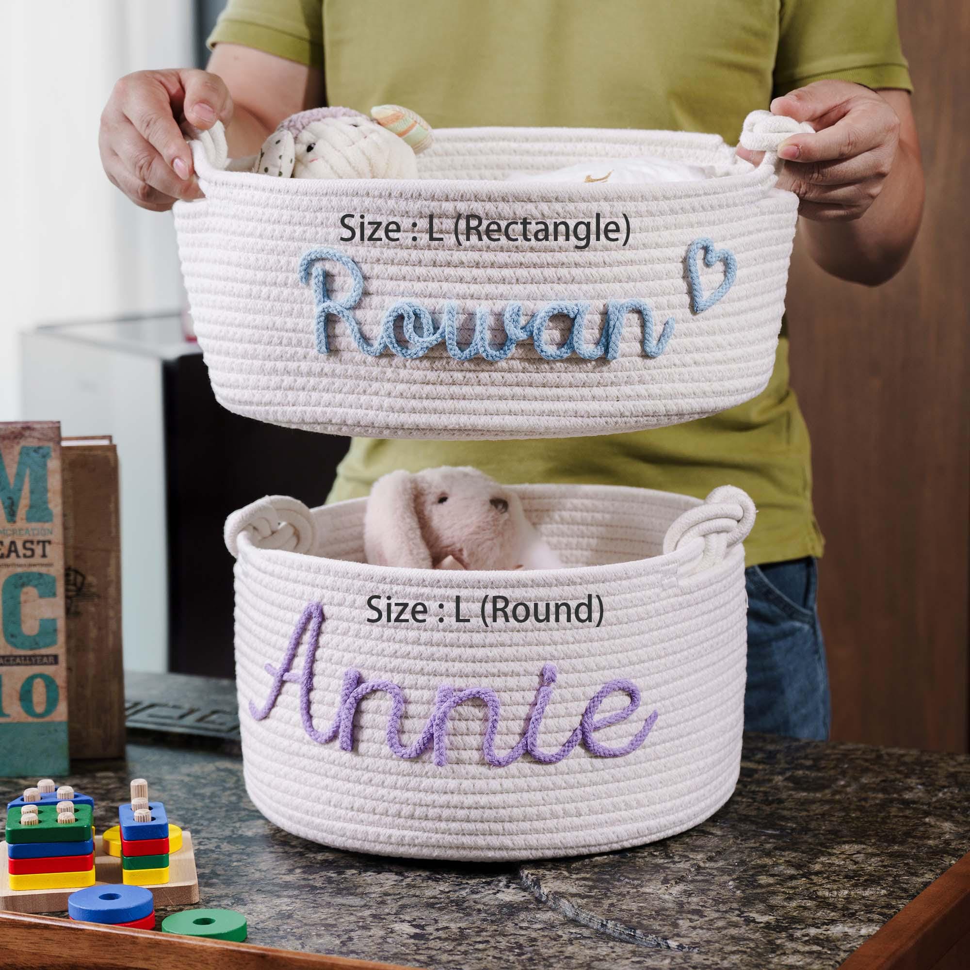 Personalized Baby Shower Gift Basket, Custom Baby Shower Basket, Baby ...