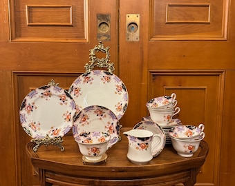Limoges Antique Fine China Dinnerware Pink Roses Gold Guild Limoges Antique Fine China Dinnerware Pink Roses Gold Guild