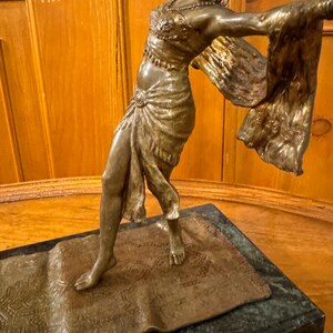 Antique Richard Thuss (1865-1953) Art Nouveau Style Belly Dancer Bronze ...