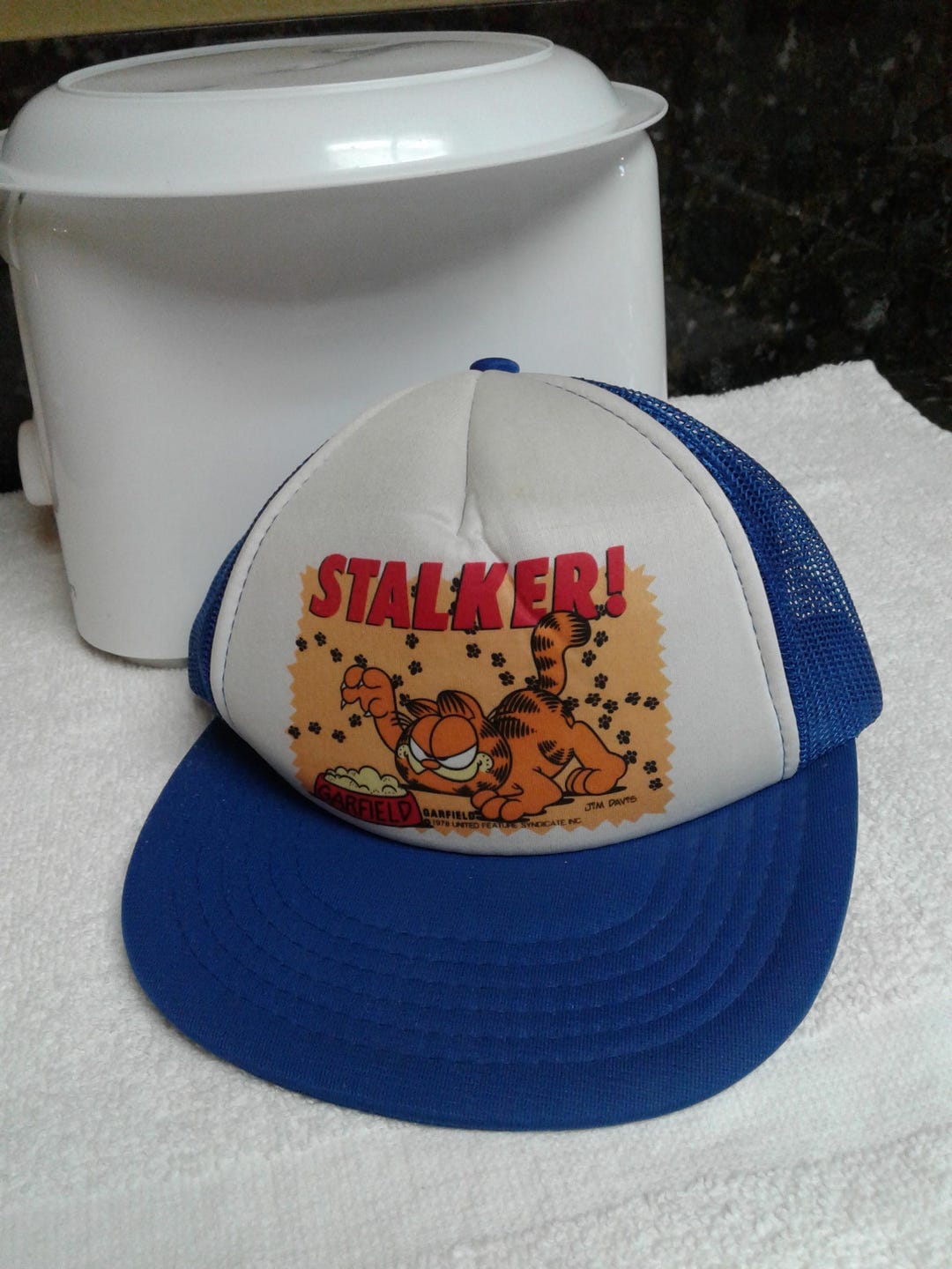 Garfield Stalker Cap/hat Boys Blue Brim - Etsy