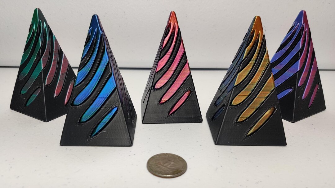 Impossible Spiral Pyramid Fidget Toy - 3D Printed - Stress and Anxiety ...