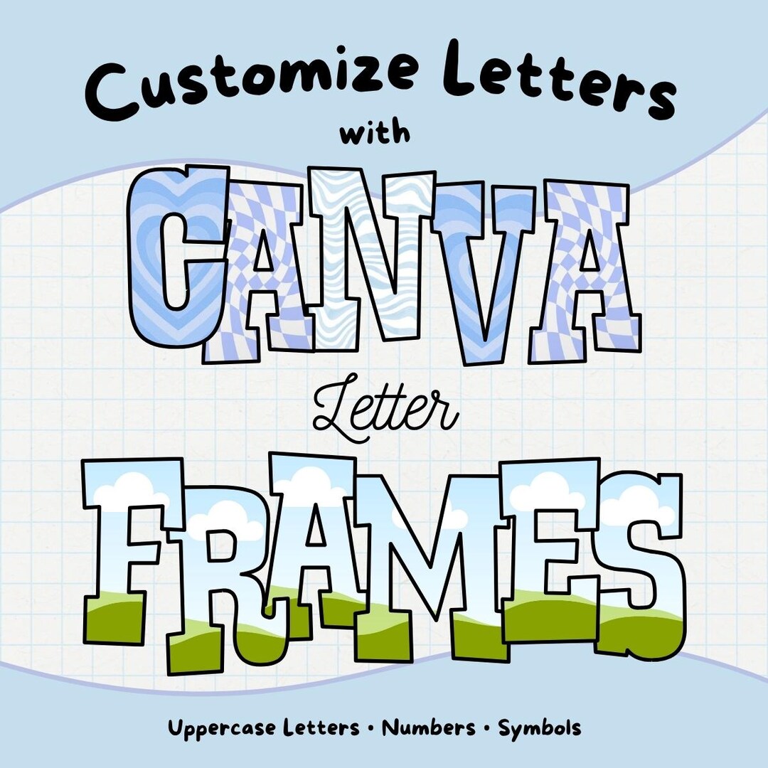 Editable Canva Letter Frames Customizable Frames For Canva