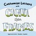 Editable Canva Letter Frames | Customizable Frames for Canva ...
