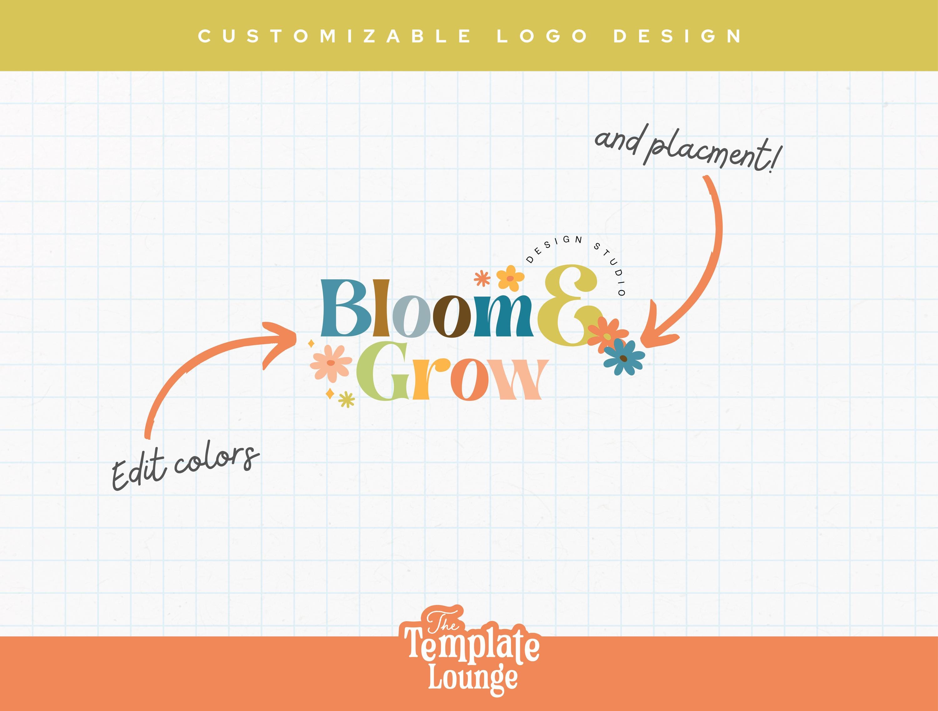 Editable Logo Canva Template | Customizable Business Design Kit | DIY ...