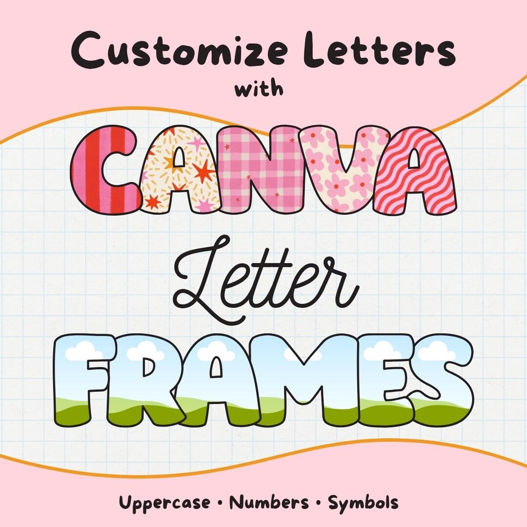 Editable Canva Letter Frames Customizable Frames For Canva