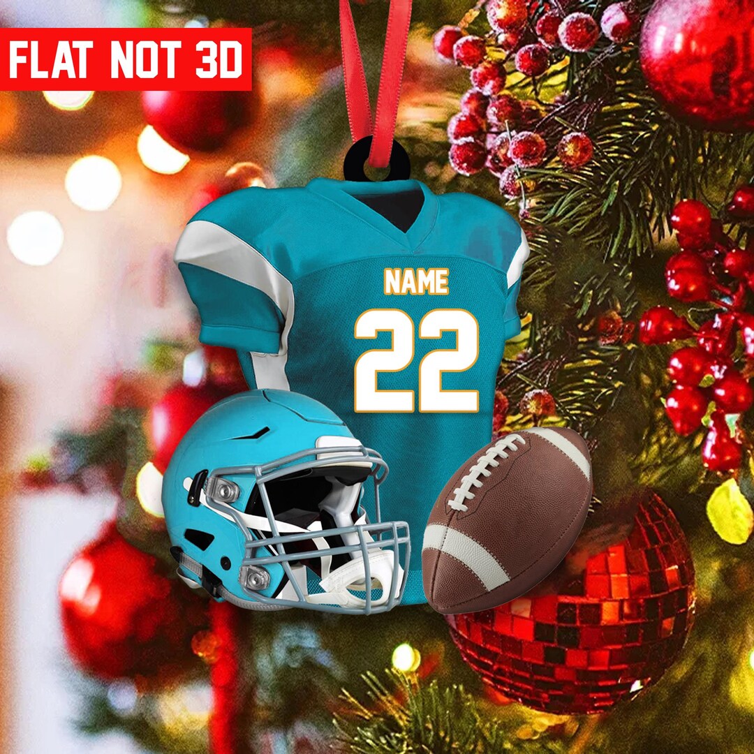 Custom Football Player Uniform Personalized Ornament for Football ...