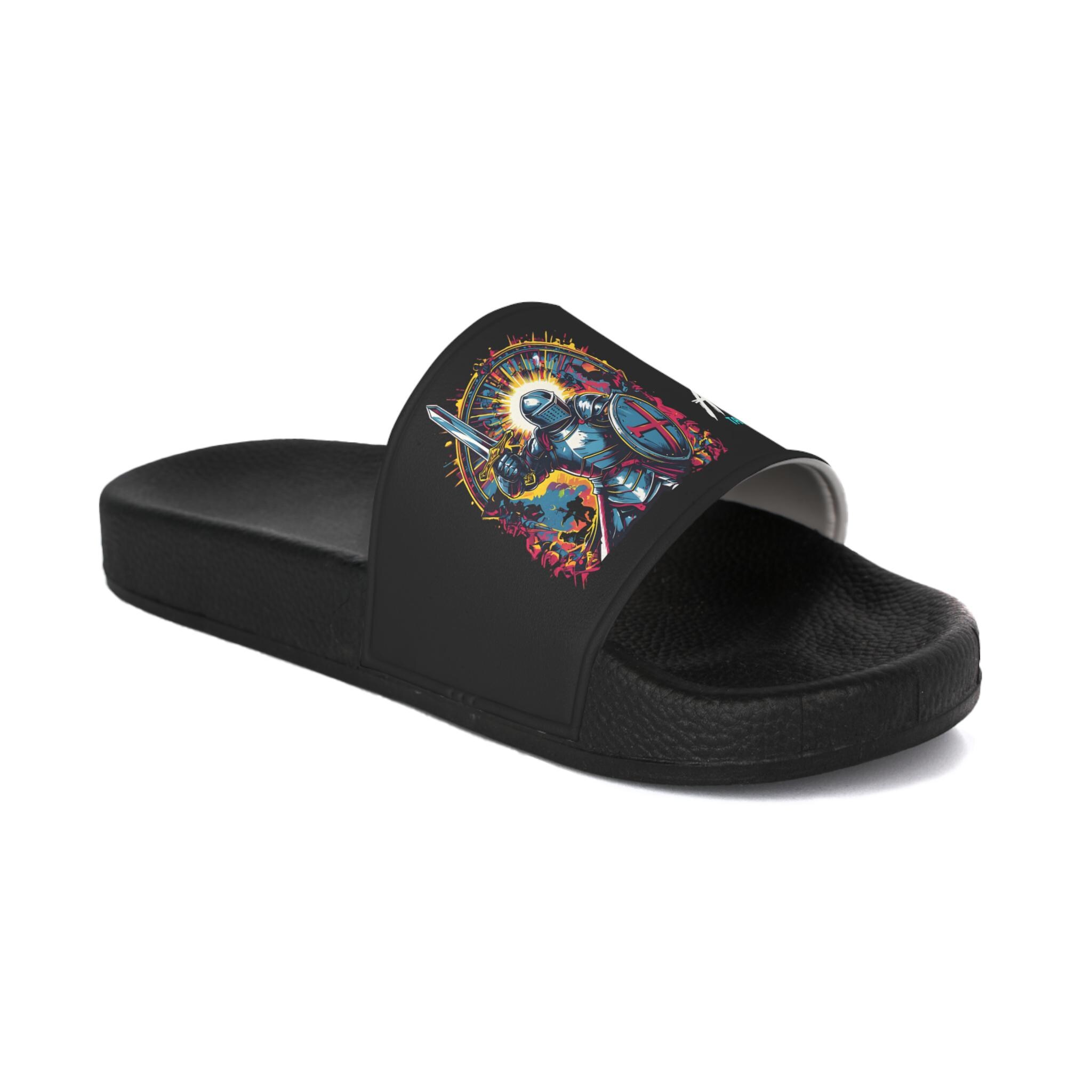 Armor of God | 80's 90's Neon | Retro | JESUS Silhouette | Slip-on ...