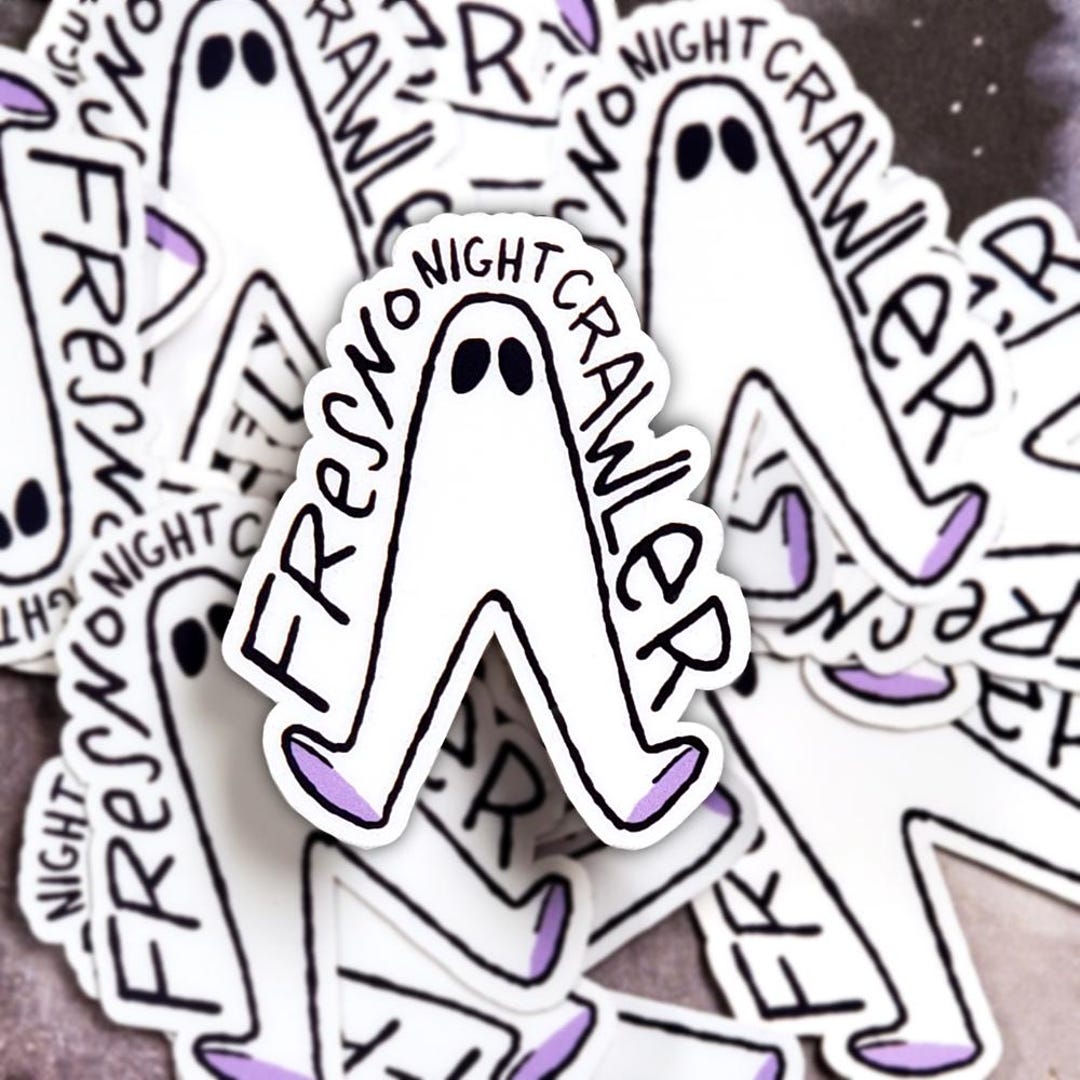 Fresno Nightcrawlers | Handmade Glossy Vinyl Waterproof Sticker - Etsy