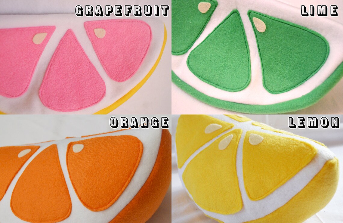 Super Sweet Citrus Stuffies (lemon, Orange, Lime, Grapefruit) - Etsy