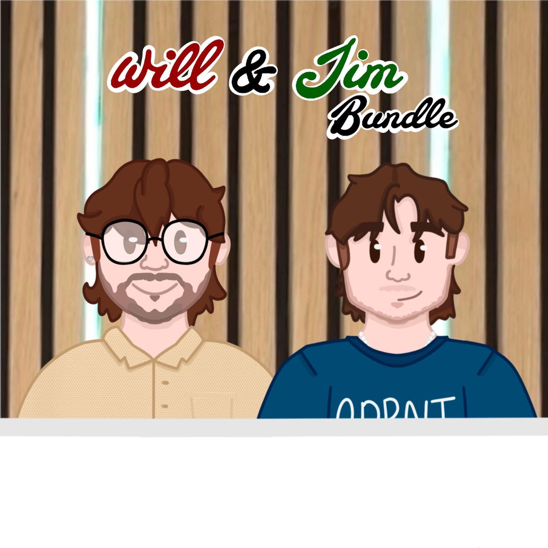 Will and James Acrylic Pin Bundle - Etsy