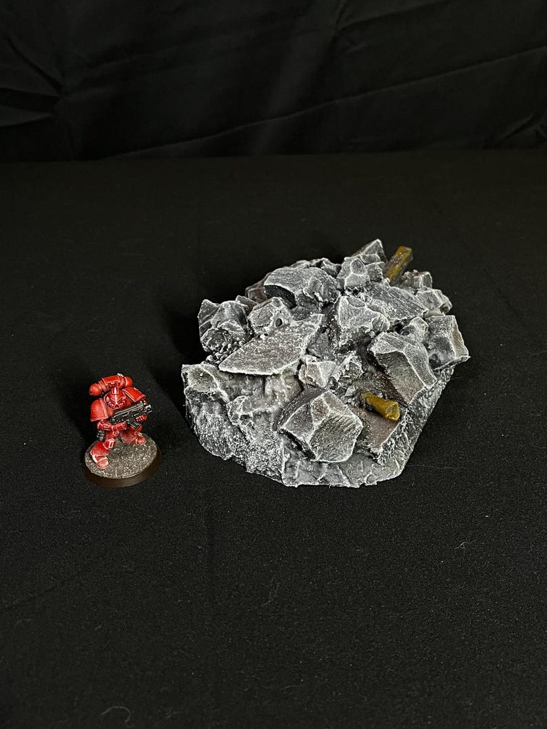 Wargaming Terrain Rubble Piles Ruined Building Remains Compatible With ...