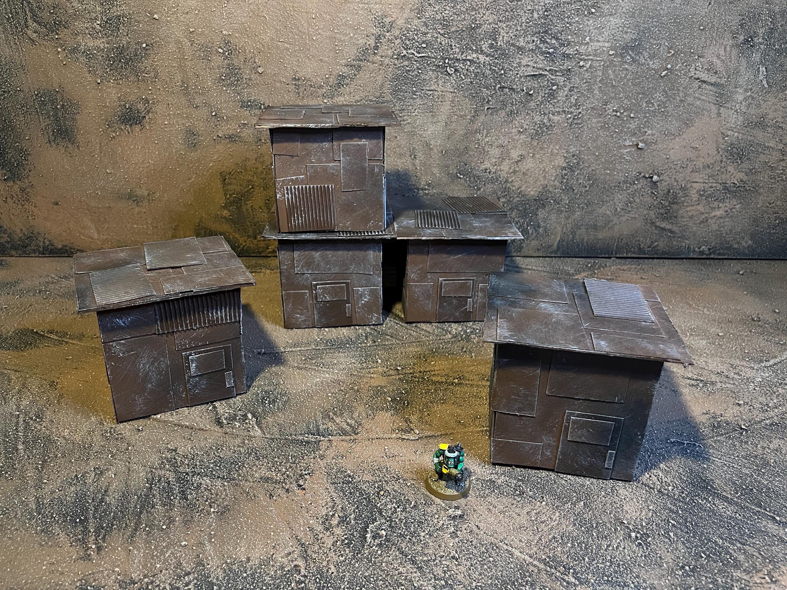 Wargaming Terrain Scrap Hutts Building Compatible With Necromunda ...