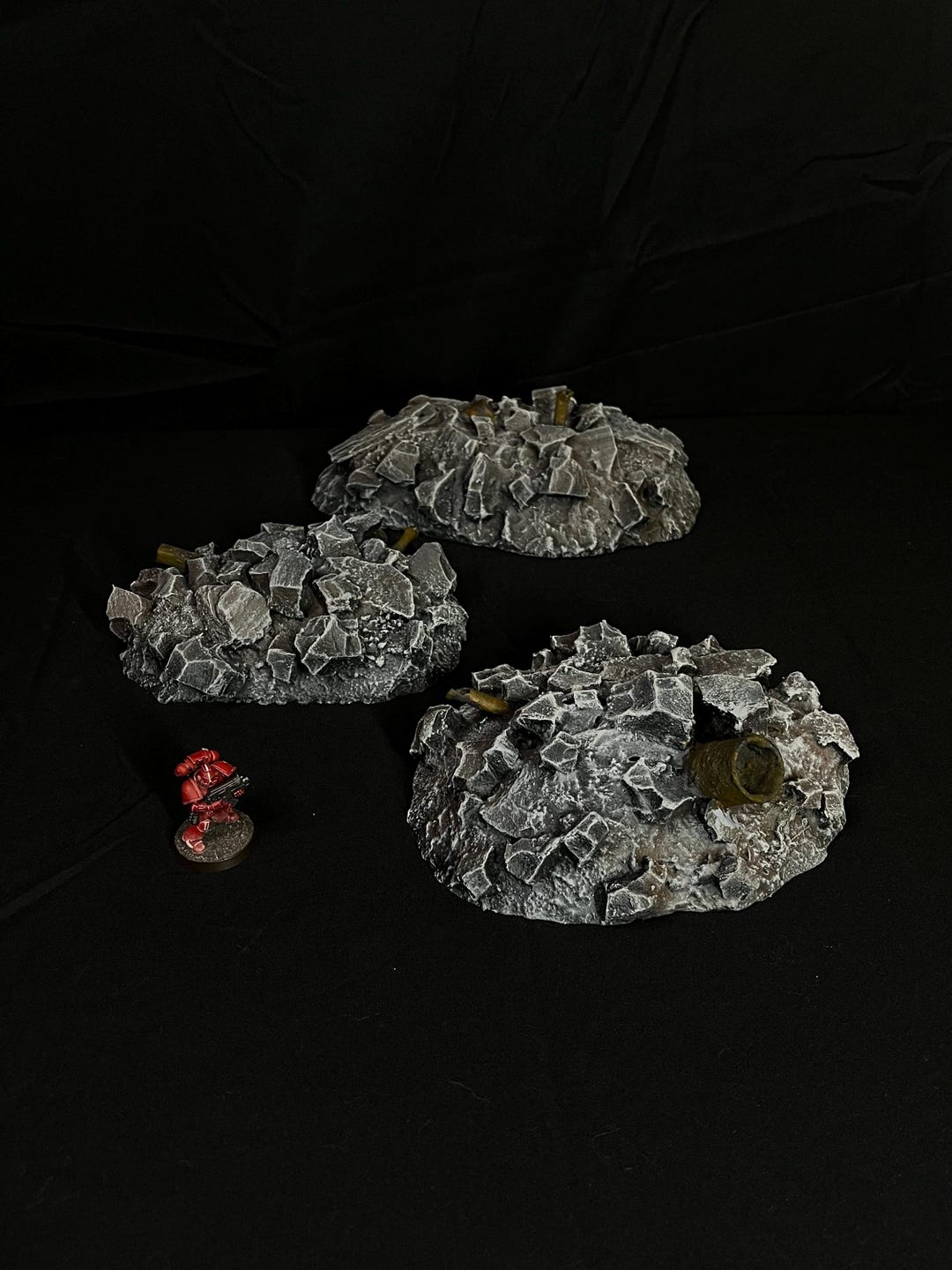 Wargaming Terrain Rubble Piles Ruined Building Remains Compatible With ...
