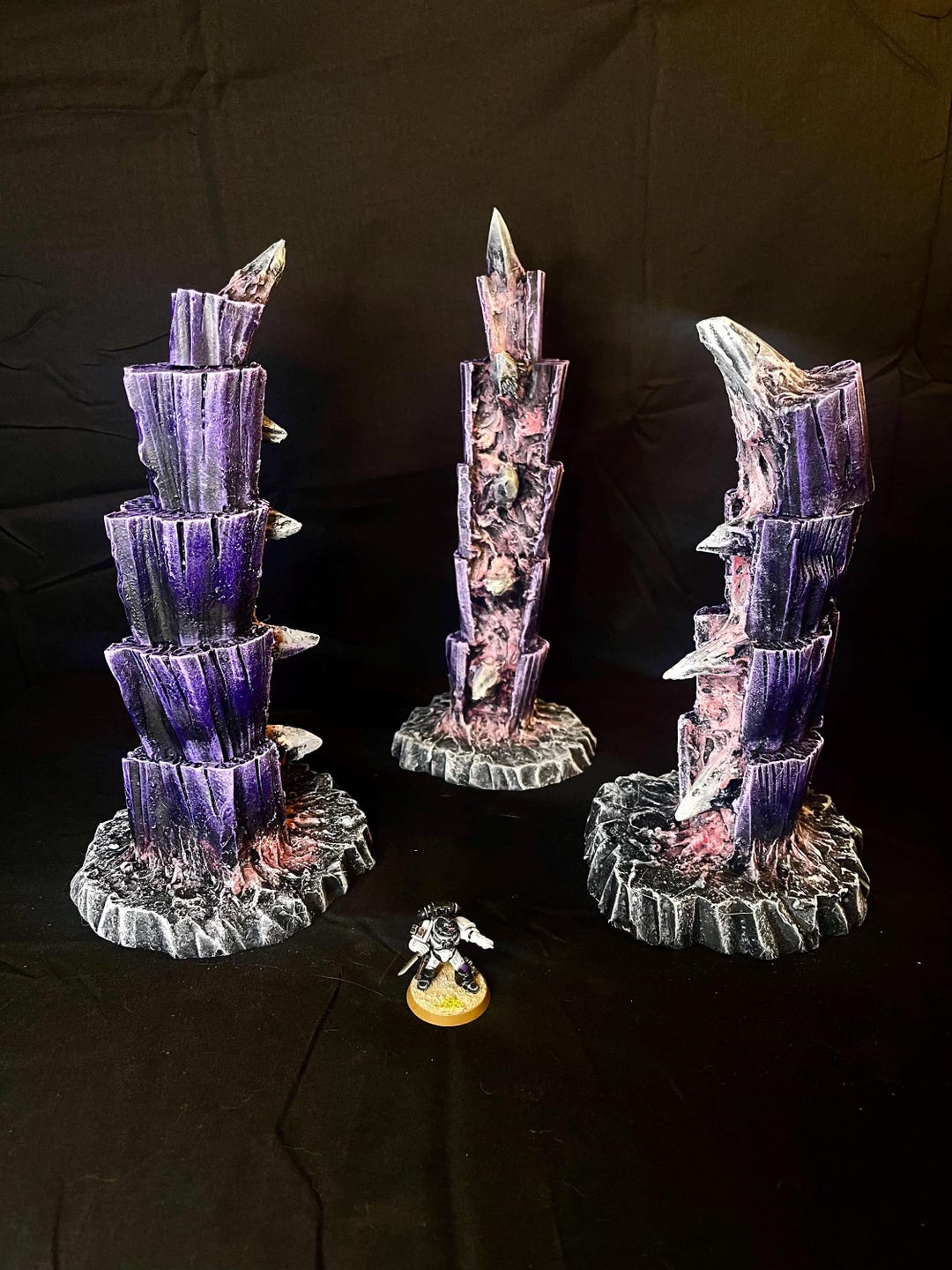 Alien Wargaming Terrain Compatible With Warhammer 40K Fully Painted Set ...