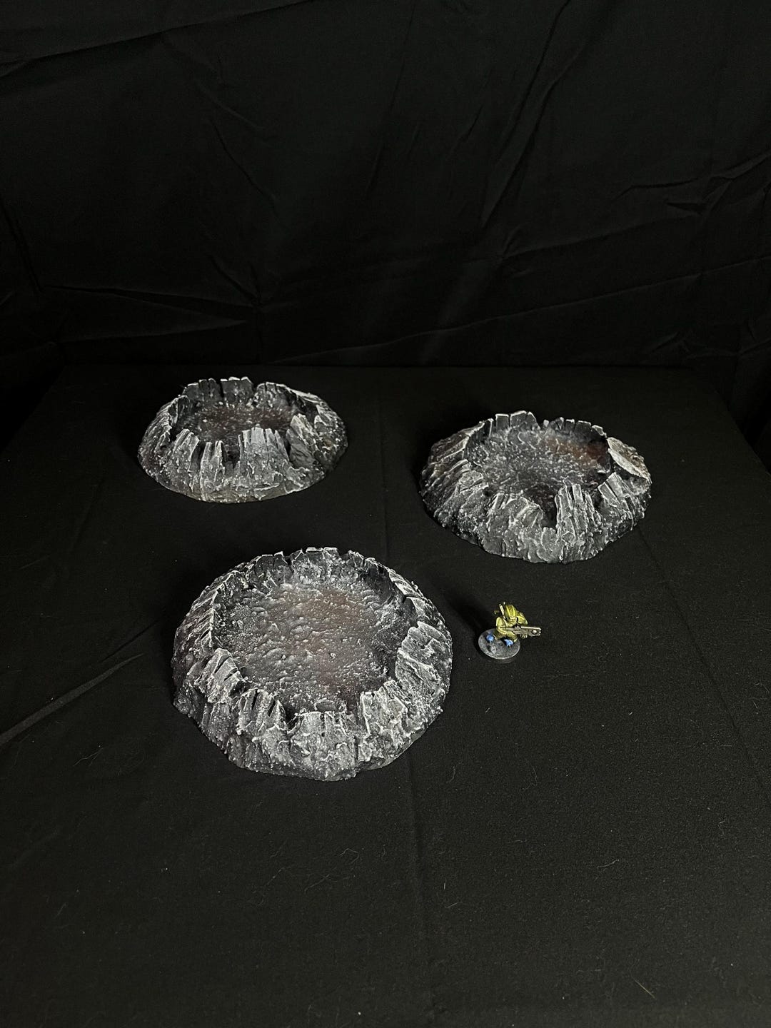 Wargaming Blast Craters Terrain Set Fully Painted Compatible With ...