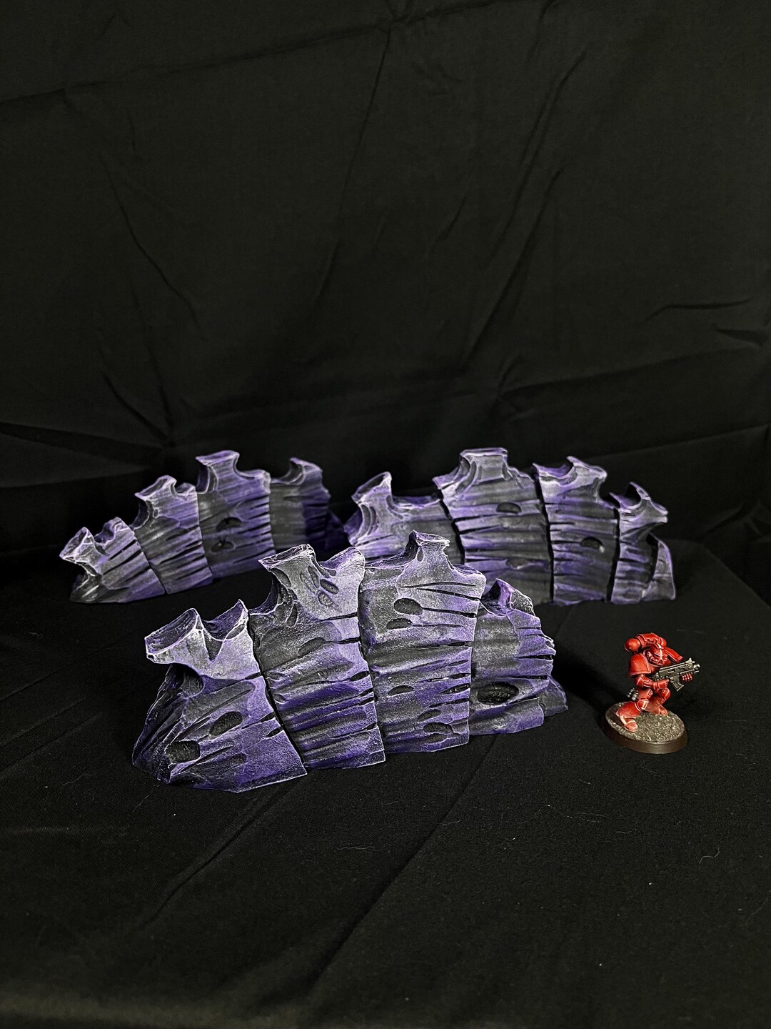 Alien Wargaming Terrain Set Compatible With Warhammer 40K Fully Painted ...