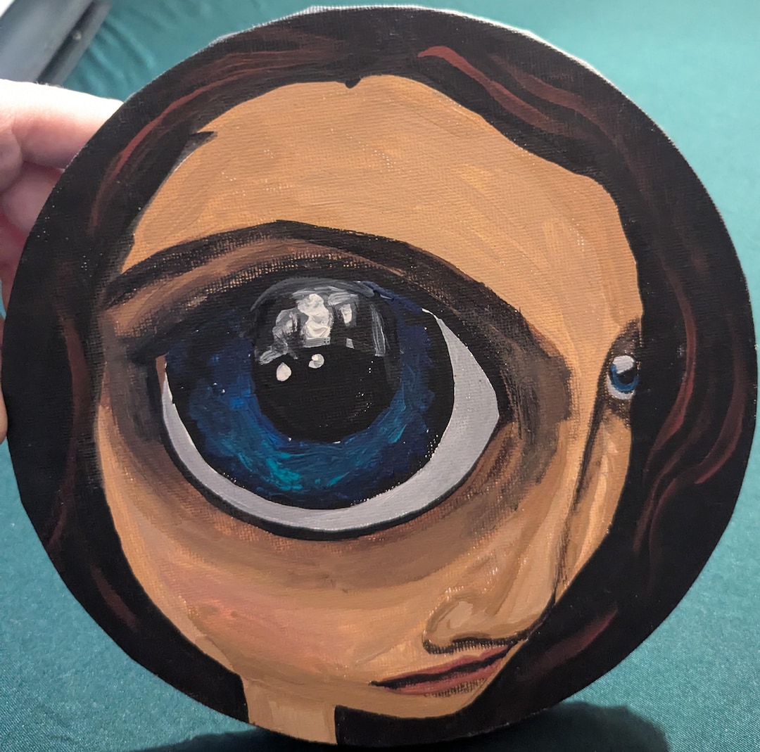 Circular Fisheye Portrait Painting - Etsy