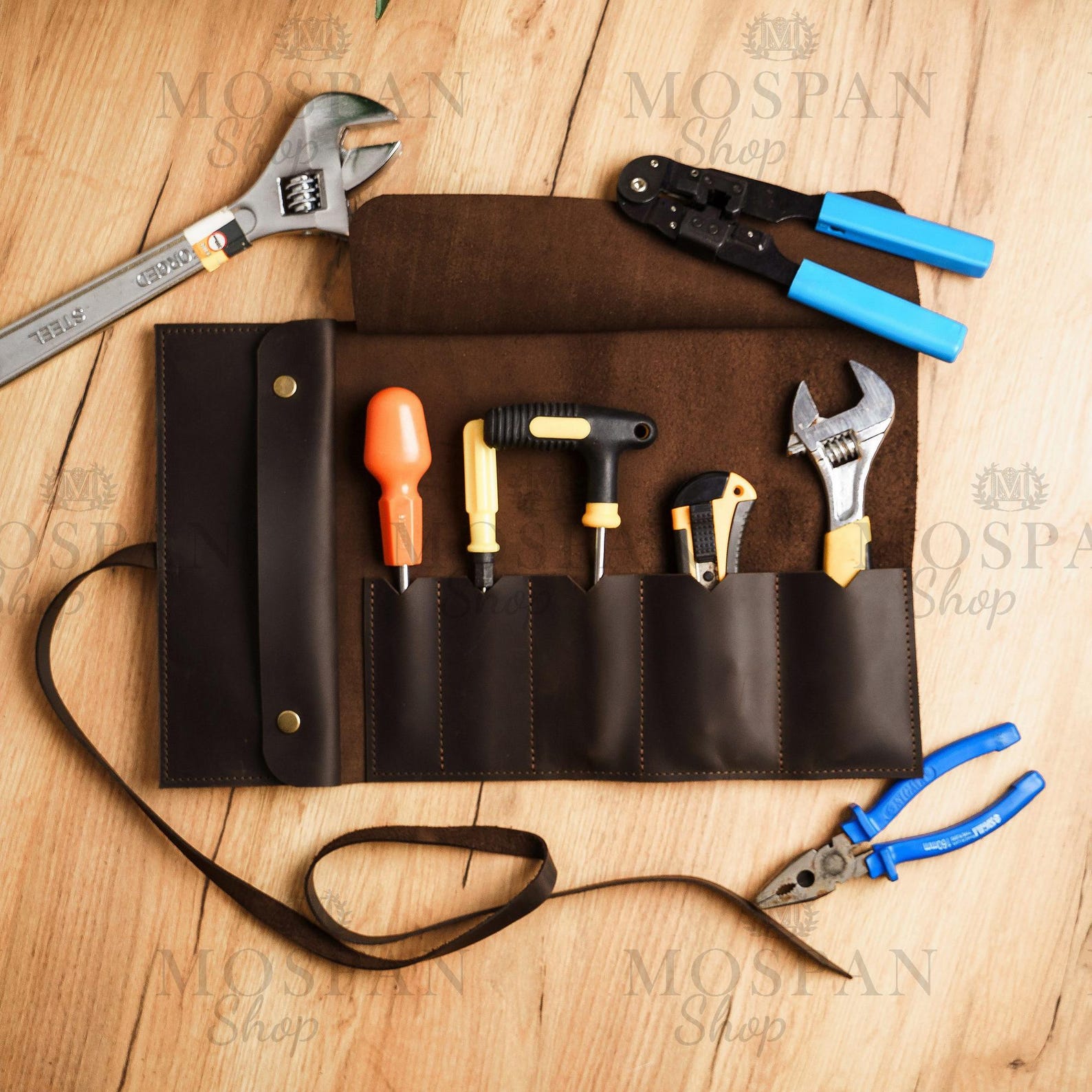 Custom Tool Roll, Leather Tool Case, Roll up Tool Bag, Leather Tool ...