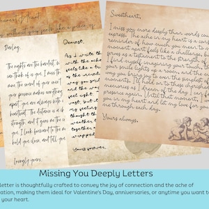 Vintage Romantic Love Letters: Handwritten Ephemera Junk Journal Paper ...