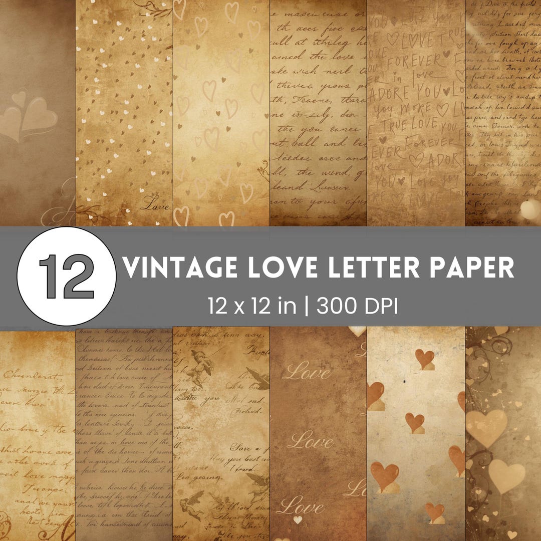 Vintage Handwriting Pattern Paper, Antique Written Textures Backgrounds ...