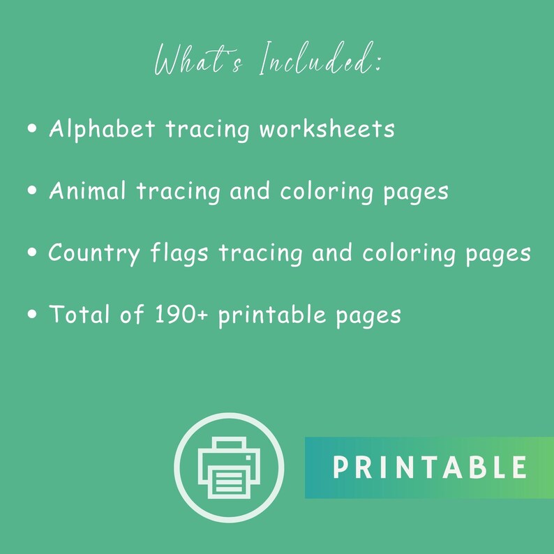 Alphabet Tracing Worksheets for Kids Alphabet Worksheets Printable ...