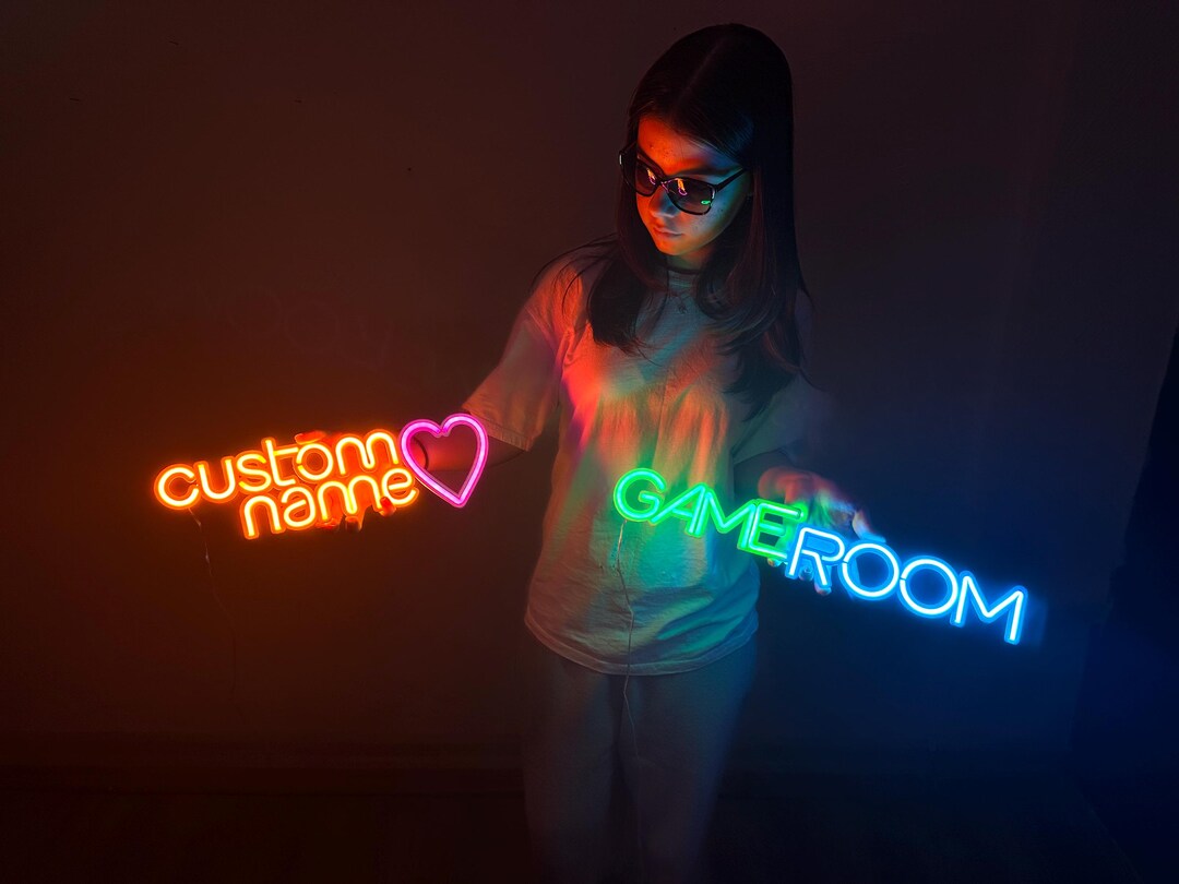 Custom Neon Sign, Neon Metal Sign, Neon Sign, Custom Neon Art ...