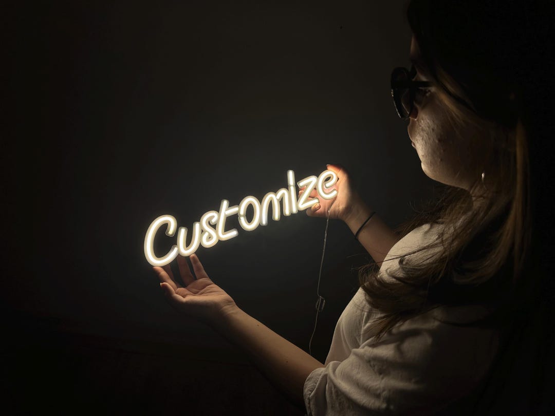 Custom Neon Sign, Neon Metal Sign, Neon Sign, Custom Neon Art ...