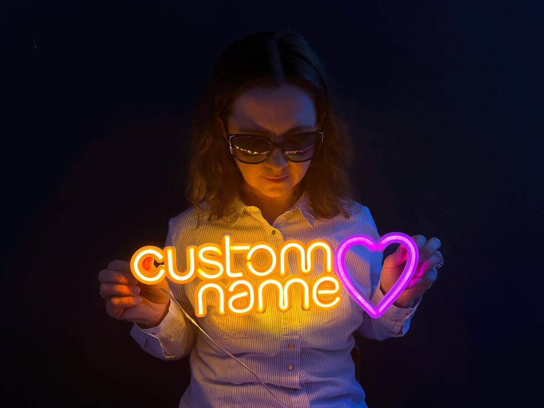 Neon Metal Sign for Kids, Neon Sign Gift for Kids, Neon Name Sign ...