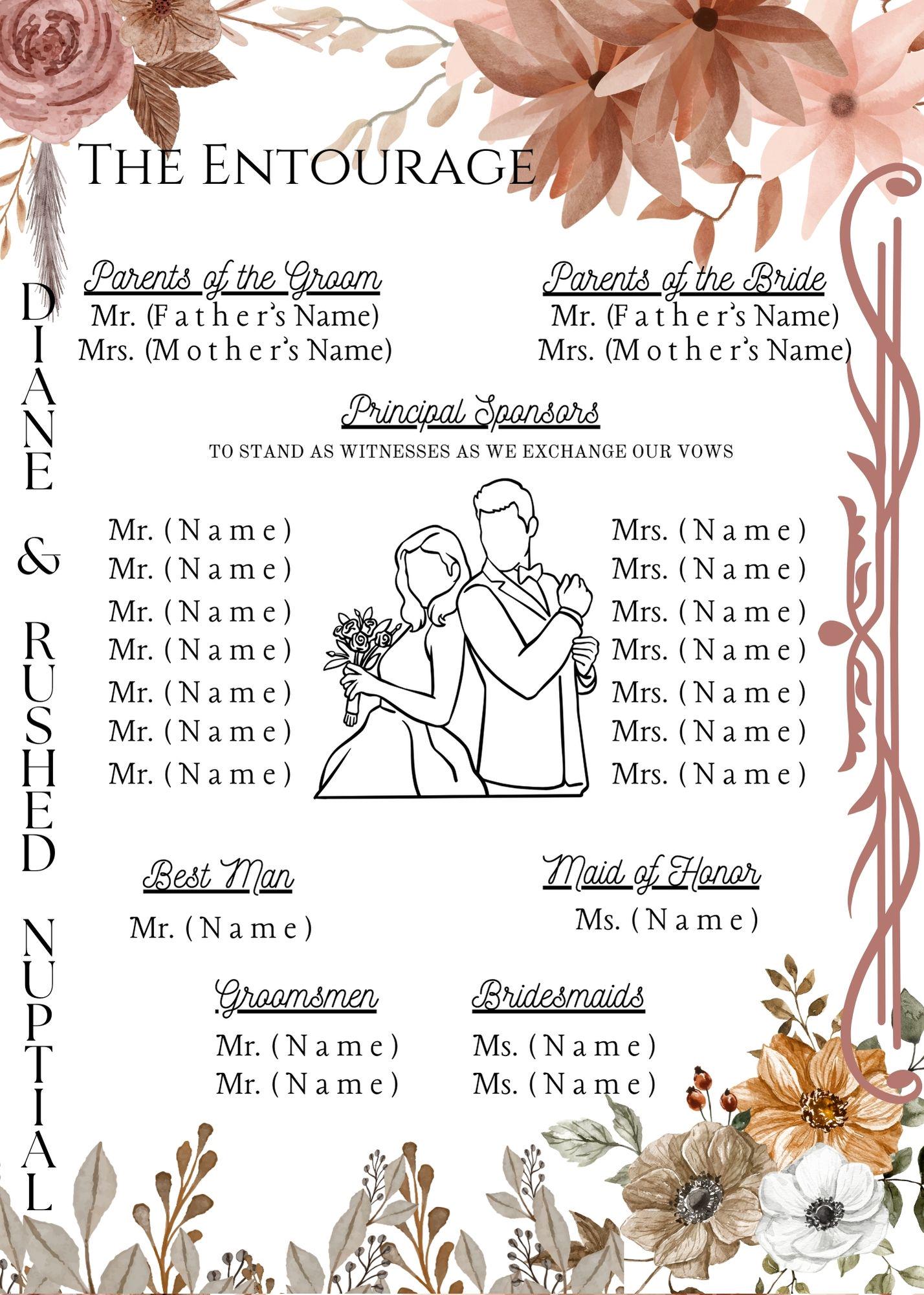 Rust / Old Rose Wedding Invitation - Etsy