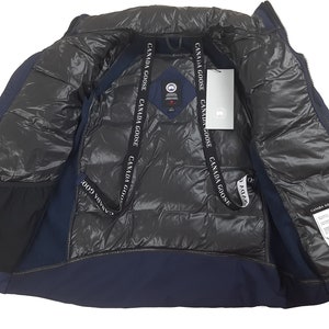 Canada Goose Hybridge Jacket Navy Men's Size S Lightweight Down Filled ...