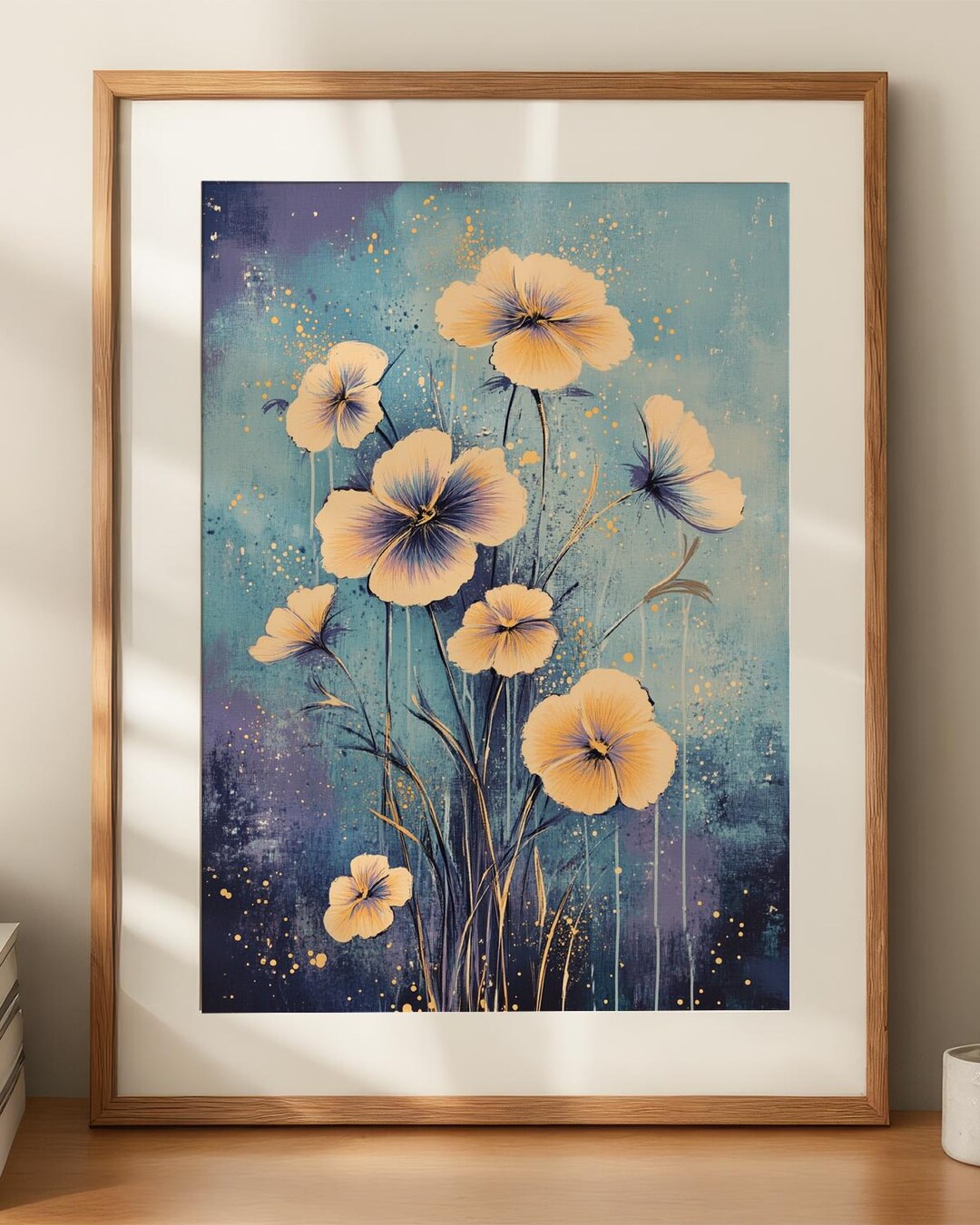 Witchy Violets, Floral Flowers, Fantasy Art Print – Print at Home ...