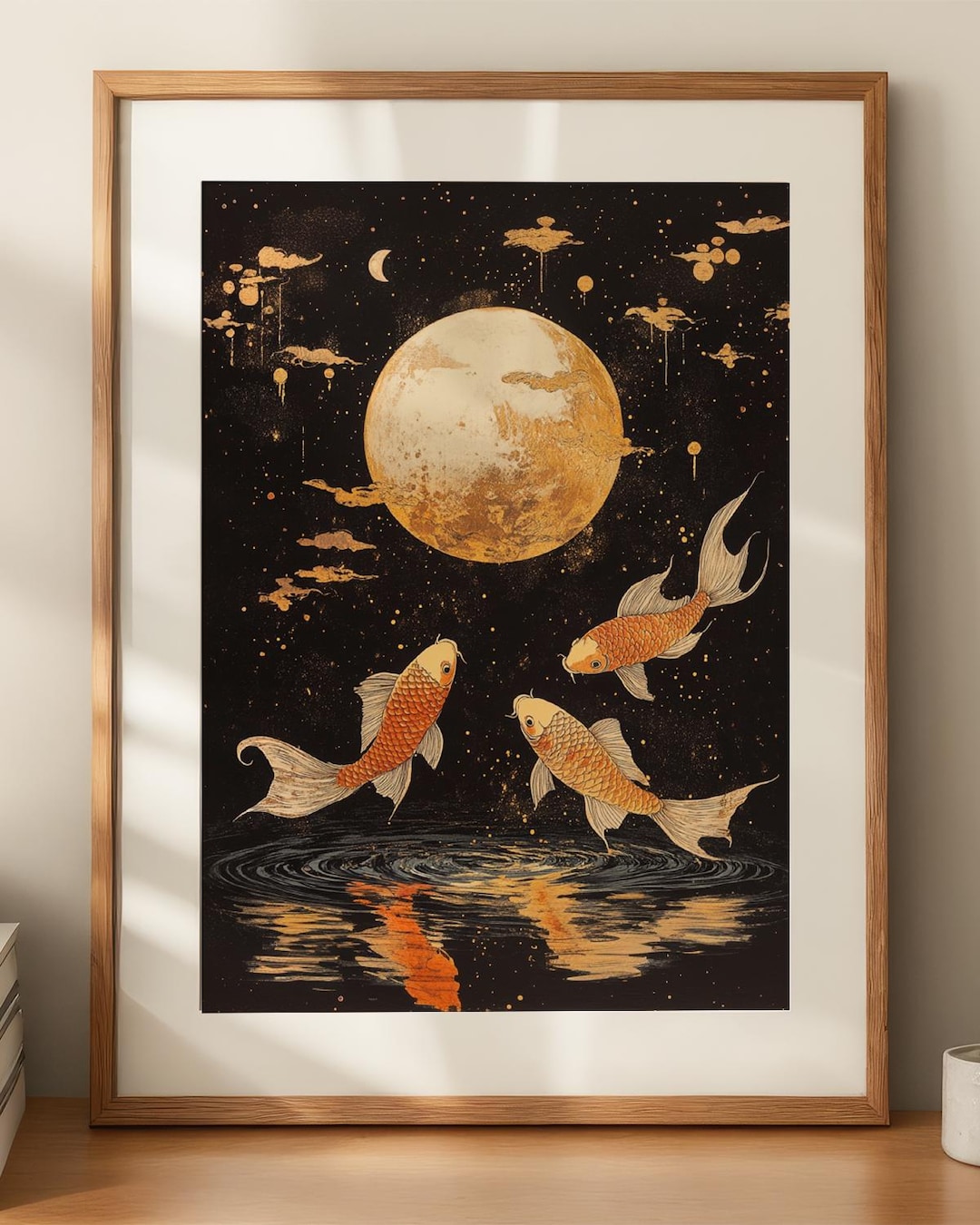 Goldfish Dance - Fantasy | Print at Home | PRINTABLE Wall Art | Digital ...