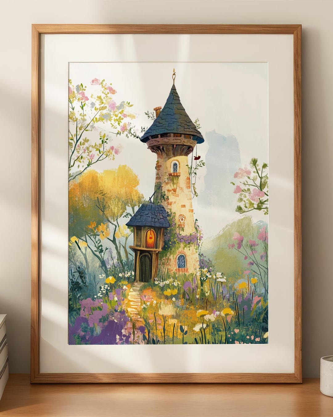 Fairy Tale Tower Art Print: Magical Nursery Decor (digital Download) - Etsy