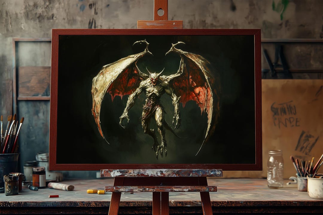 Vampire Lord Gothic Portrait | Fine Art Oil Painting | Dark Academia ...
