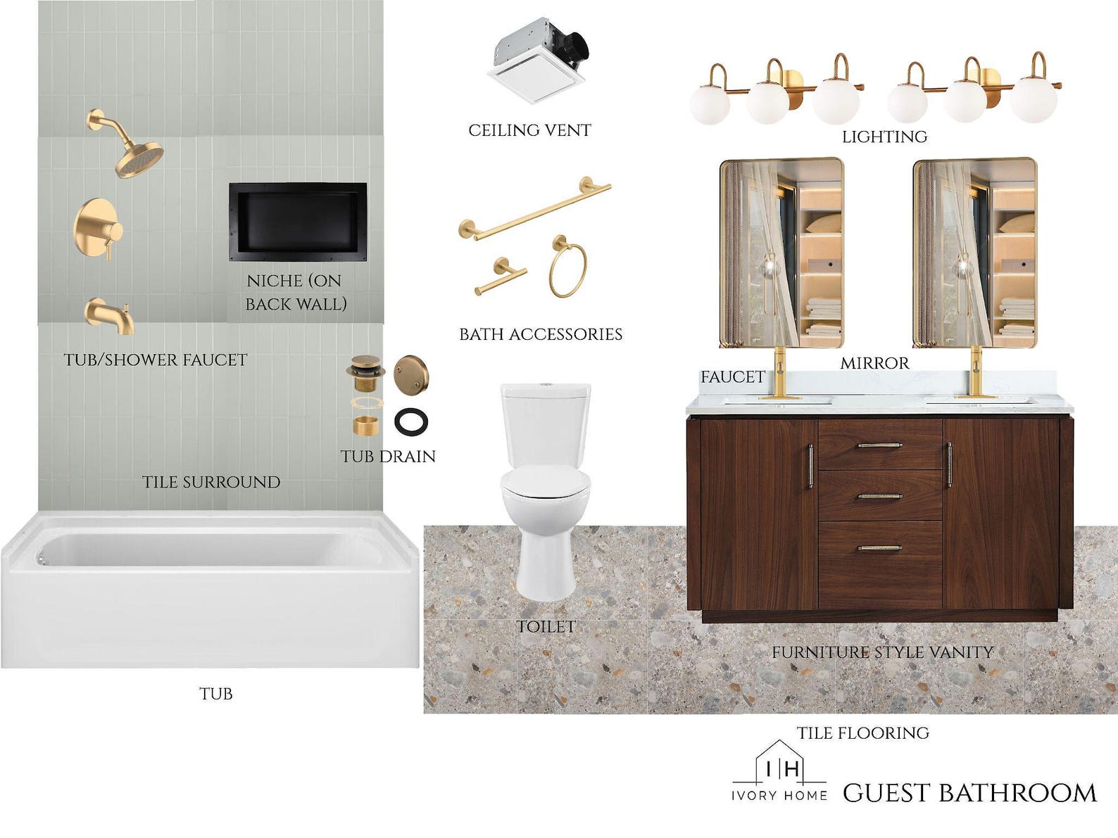 Mid-century Modern Home Design: Complete Home Design With Design Boards ...