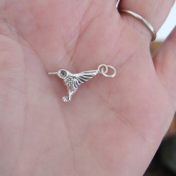 Hummingbird Charm - Etsy