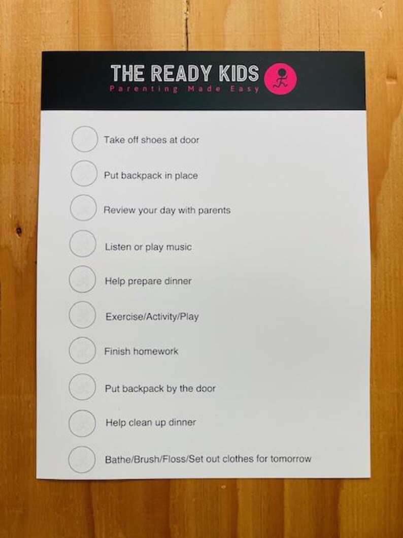 Daily Routine Checklist for Successful Children - Etsy