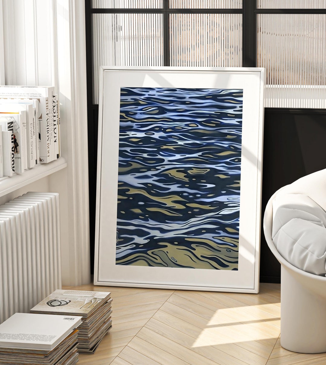 Water Reflection Ripples Photo, Water Surface Wall Art Printable Water ...