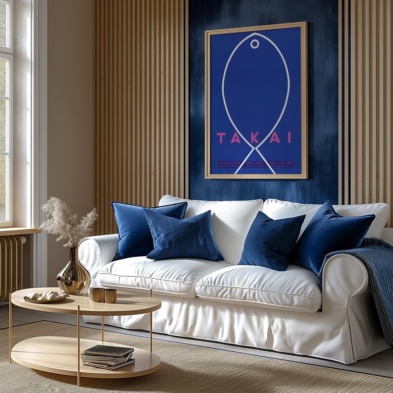 Takai Gallery Exhibit Poster | Bold Minimalist Wall Art | Modern Typography Print | Art ...