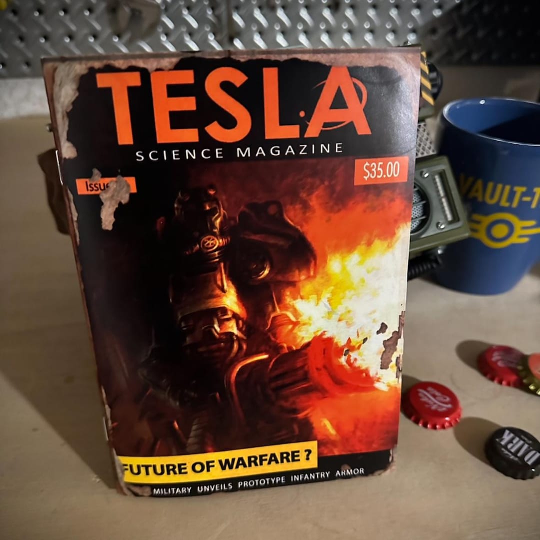 Tesla Science Magazine 5"x7" (future of Warfare?) - Etsy