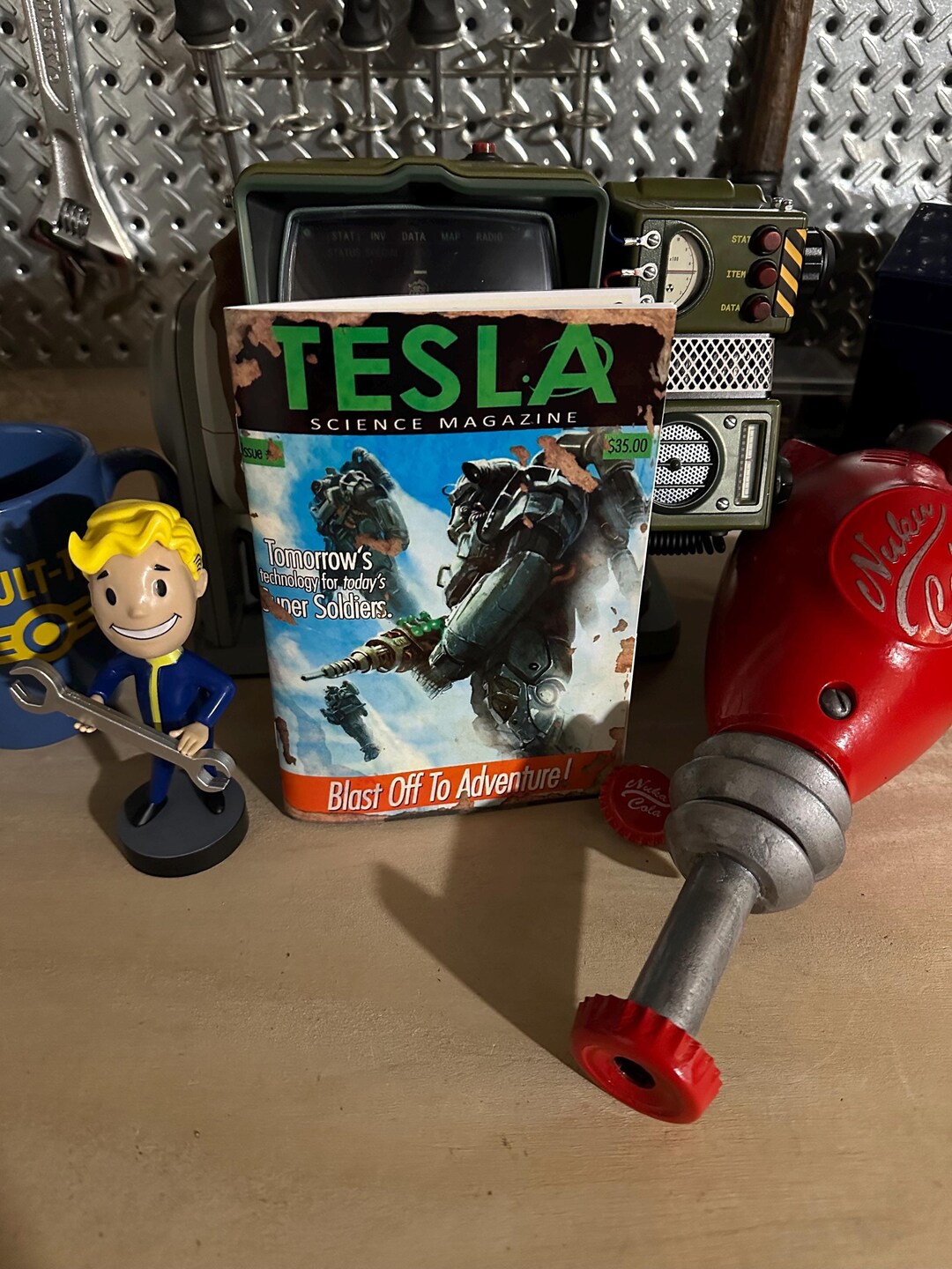 Tesla Science Magazine 5”x7” (blast off to Adventure!) - Etsy