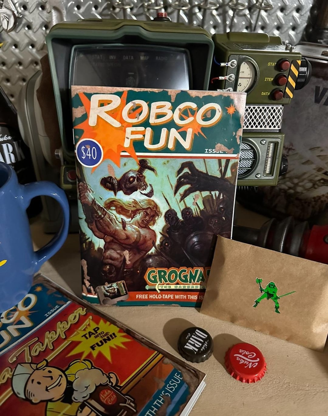 Robco Fun Holotape and Magazine (5”x7”), Grognak Edition. - Etsy